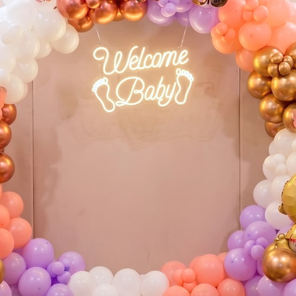 Welcome Baby Balloon Ring Deoration At Affordable Price