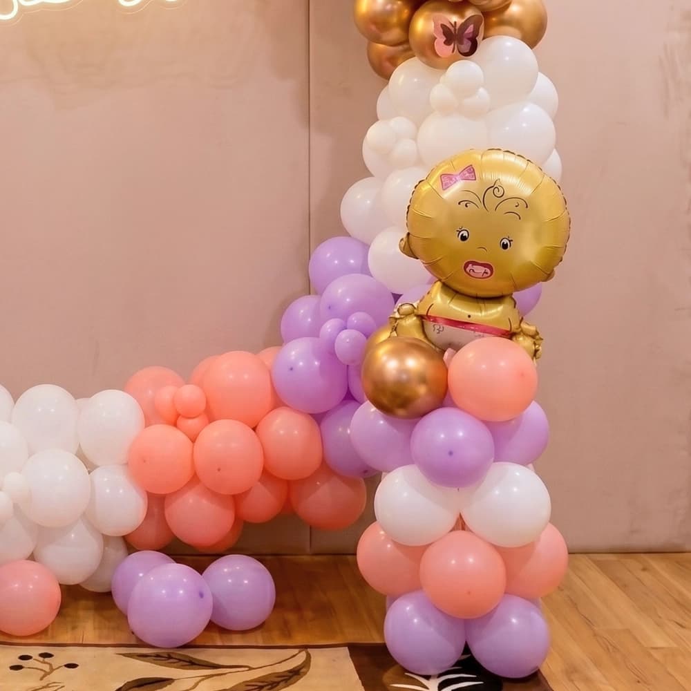 Welcome Baby Balloon Ring Deoration At Affordable Price